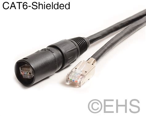 Cat 6 Stranded Shielded Cable With Optional Ethercon 6ft Event