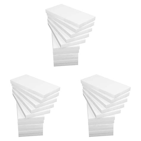 Aselected 15pcs Styrofoam Blocks For Porject 30 X 15 X 2 5cm