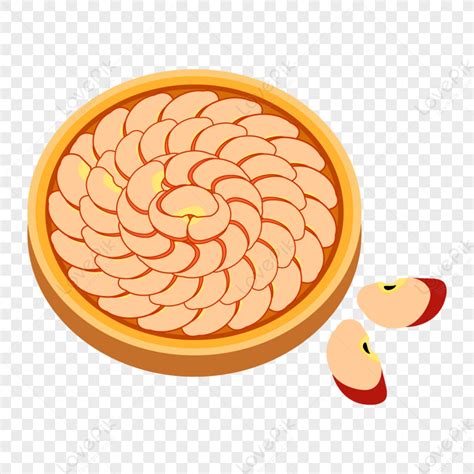 사과 조각으로 덮여 애플 파이 클립 아트디저트음식