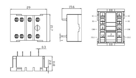 Py08 02 Relay Socket 8 Pin For Pcb Makers Electronics