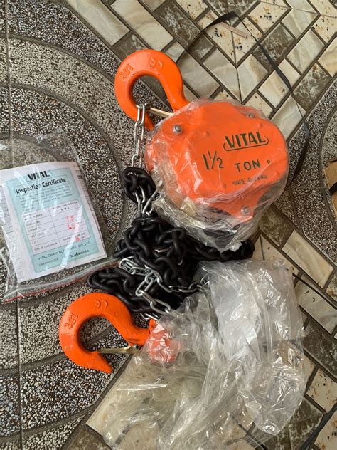 Vital Chainblock 1 5tons With 3meters Lifting Chain Made In Japan