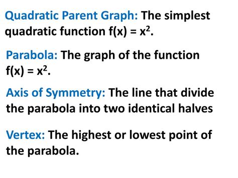 PPT QUADRATIC GRAPHS PowerPoint Presentation Free Download ID