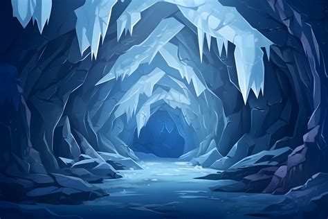 Cave Landscape Scene Illustration Graphic By Forhadx5 · Creative Fabrica
