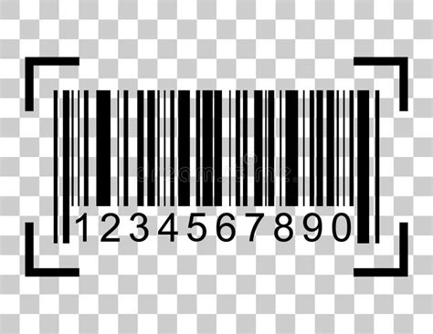 barcode vector icon bar code for web flat design stock vector
