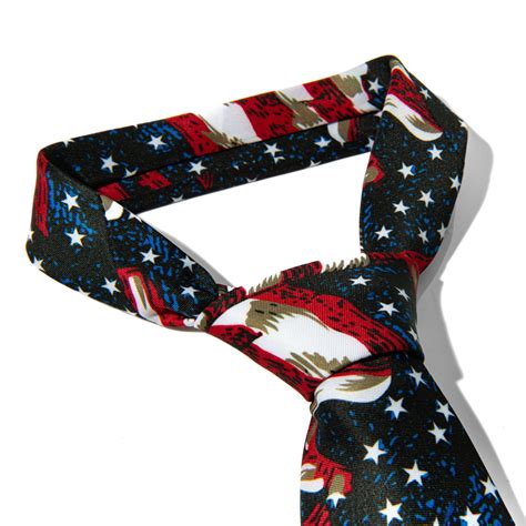 Mens Necktie With Miniature American Flags