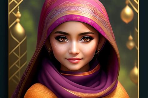 Premium Photo Beautiful Girl Wearing Hijab