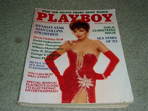 Playboy December 1983 Joan Collins Christmas Issue Playboy Playboy
