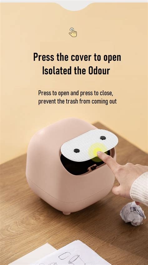 Ninja Desktop Trash Bin Mini Trash Can Table Dustbin Rubbish Bin