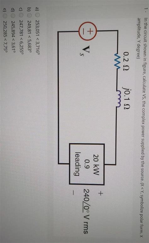 Solved In The Circuit Shown In Figure Calculate VS The Chegg