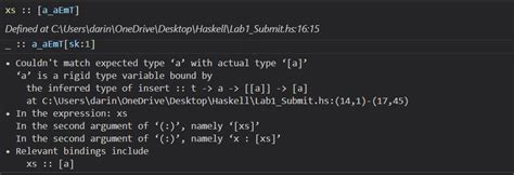 Attempting To Create An Insert For Haskell That Inserts At A Certain