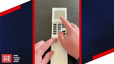 Using Your Mitsubishi Mini Split Fs Remote Control Youtube