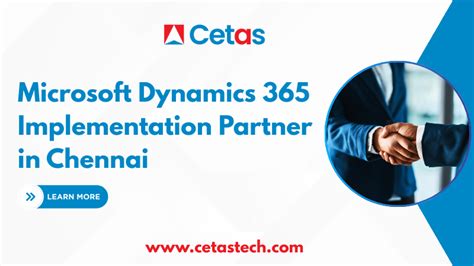 Microsoft Dynamics 365 Implementation Partner In Chennai India Cetas