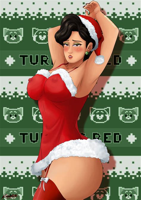 Rule 34 1girls Big Breasts Black Hair Christmas Christmas Outfit