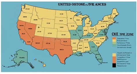 Map Of United States With Names And Time Zones