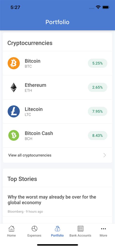 Flutter Finance App Template Instaflutter
