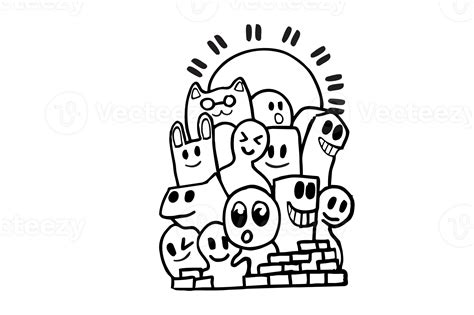 Doodle Illustration With Transparent Background PNG