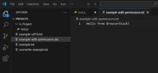 How To Write Files Using Fs WriteFileSync In Node Js BrowserStack