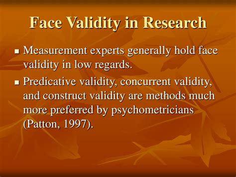 Ppt Face Validity Powerpoint Presentation Free Download Id4178856