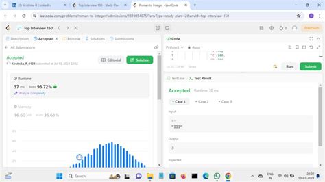 Kiruthika R On Linkedin 🚀 Day 8 Challenge Complete Roman To Integer Conversion In Python I
