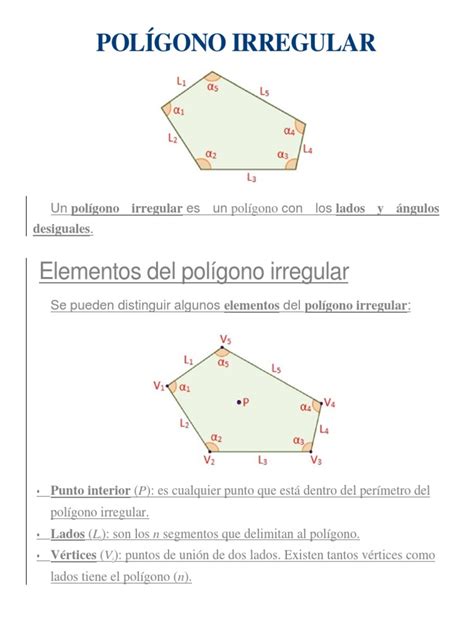 Área Y Perímetro De Polígonos Irregulares Pdf Triángulo Polígono