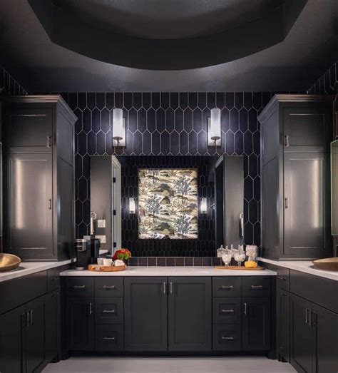 Dark Cabinets Kitchen Backsplash Examples 14 Farmhouse Kitchen