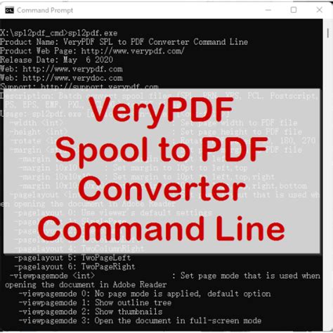 Veryutils Spool To Pdf Converter Command Line Can Be Used To Batch Convert From Windows Spool