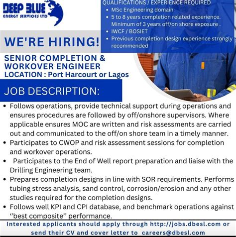 Port Harcourt Jobs On Linkedin Do You Know Anyone Who Might Be Interested In The Open Position…