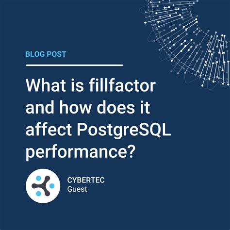 what is fillfactor and how does it affect postgresql performance