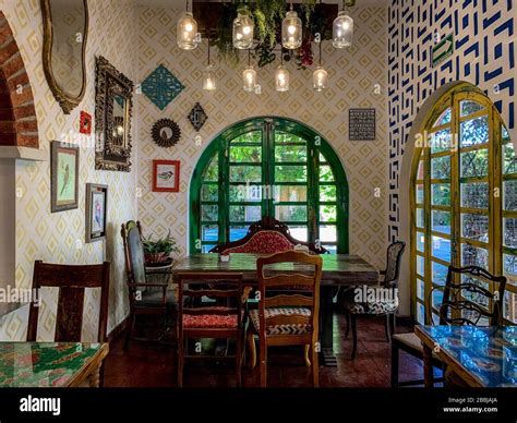 Wall And Interior Decoration Vintage Oaxaca House And Mona Cafe In