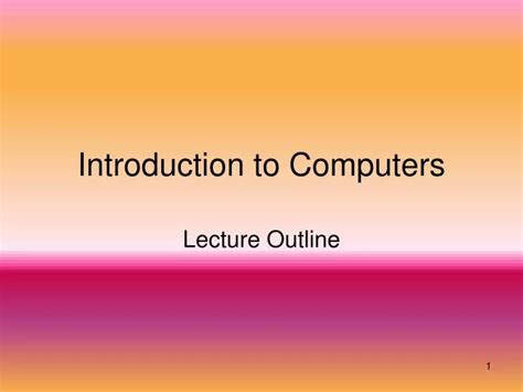 PPT Introduction To Computers PowerPoint Presentation Free Download ID 4351262