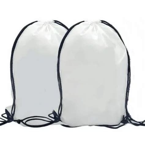 Plain Polyester Sublimation Drawstring Bags 1 At Best Price In Thane
