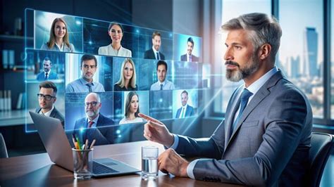 Photo Businessman Work With Ai For Economy Analysis Financial Result By