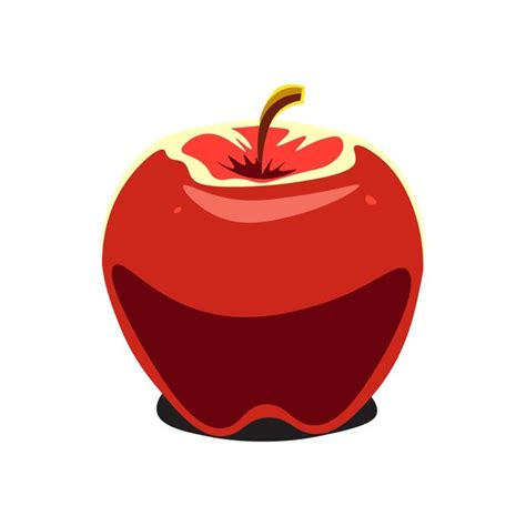 Premium Vector Cartoon Red Apple