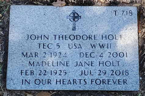 John Theodore Holt 1924 2001 Find A Grave Memorial