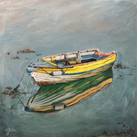 Row Boat Painting By Abra Johnson Saatchi Art