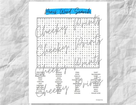 Sexy Puzzles Adult Word Search Date Night Bachelorette Party