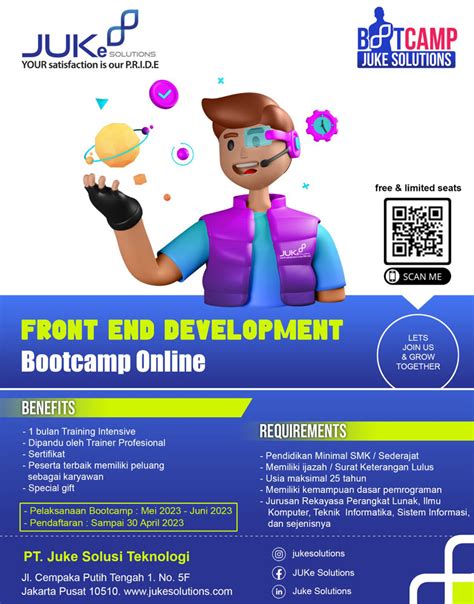 front end development bootcamp pt juke solusi teknologi universitas esa unggul