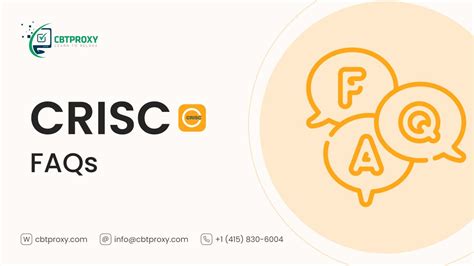 Crisc Certification Faqs Answers To Your Frequently Asked Questions • Cbtproxy