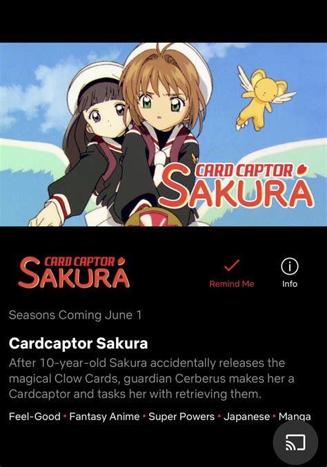 Cardcaptor Sakura Coming To Netflix Us On June 1st Rcardcaptorsakura