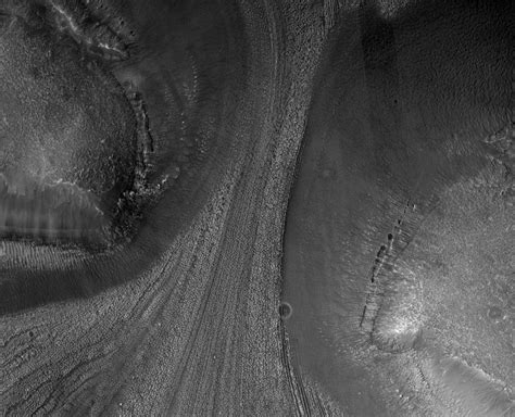 This Sure Looks Like The Movements Of A Glacier Across Ancient Mars My Space Stories