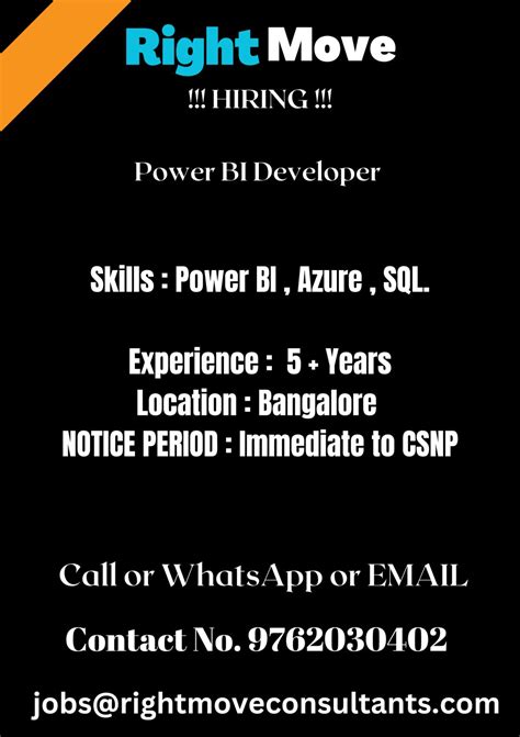 Powerbideveloper Azure Sql Rightmove Hiringnow Aryan C