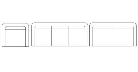 Autocad 2d Blocks Of Sofa Dwg File Cad File Cadbull