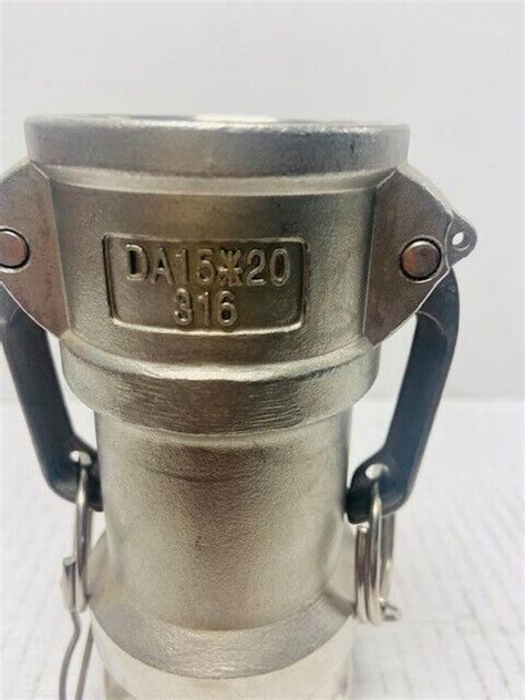 Stainless Steel Camlock Reducer Da1520 1 12 Female By 2 Male Ebay