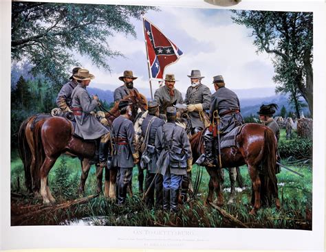 On To Gettysburg Signed Numbered Print By Civil War Artist Jp
