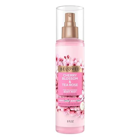 Beloved Womens Body Mist Cherry Blossom And Tea Rose 8 Fl Oz Body