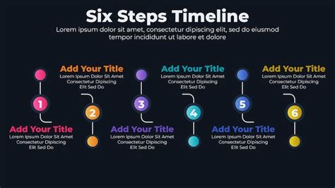premium vector abstract elements of graph and diagram with 6 steps