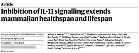 今日nature重磅：抑制这种促炎蛋白即可抗衰，抗体药物已进入临床风闻