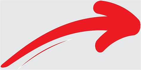 Premium Vector Symbol Red Arrow And White Border On White Background