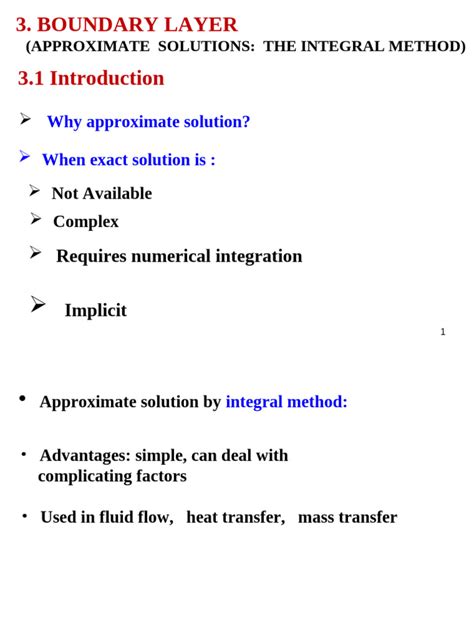 3 Boundary Layer Integral Form Pdf Boundary Layer Integral