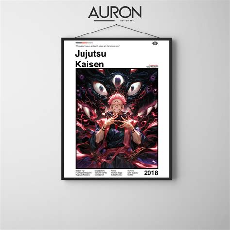 Jujutsu Kaisen Poster Jjk Poster Anime Poster Manga Print